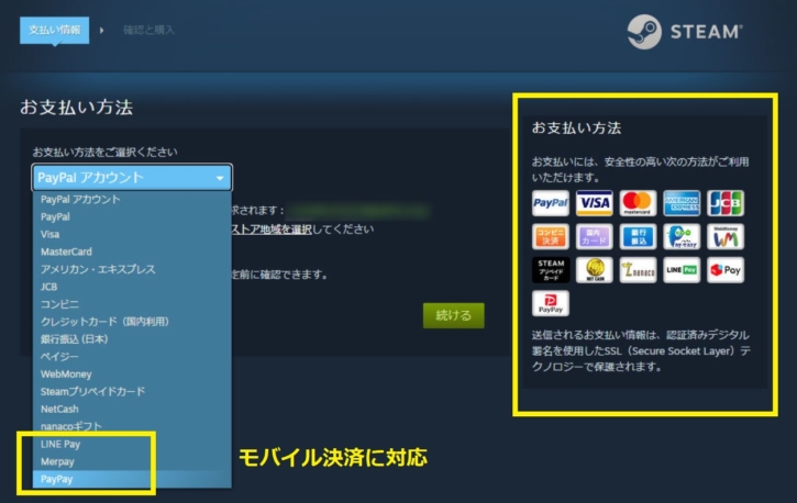 Steamの支払い方法すべて（PayPayなど）を徹底解説…おすすめの支払い方法とは？ | Steamおすすめサマリー